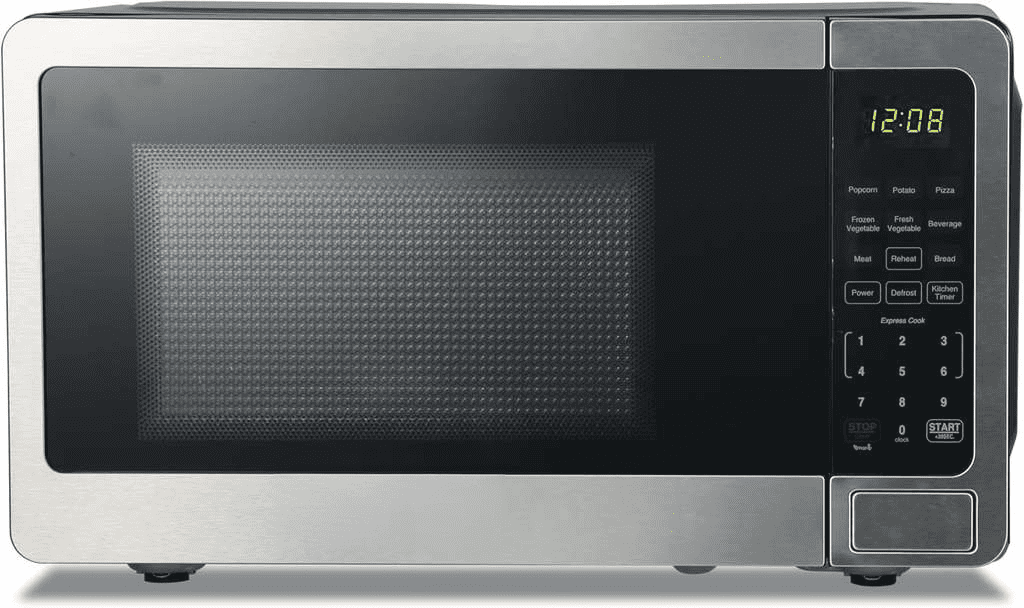 0.7 Cu. Ft Stainless Steel Microwave Oven 700 Watt LED Display 10 Power ...