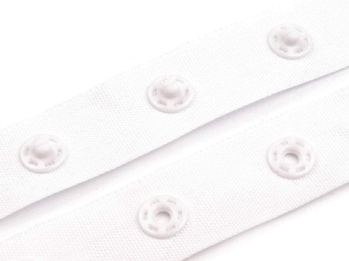 0.7 Inch Snap Button Tape Sewing Fastener Polyester Plastic Press Stud ...