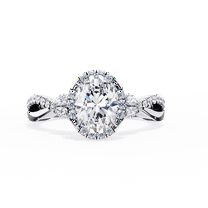 ESTE ORIGIN 4Ct Princess Cut Lab-Grown Diamond Engagement Ring Set with ...