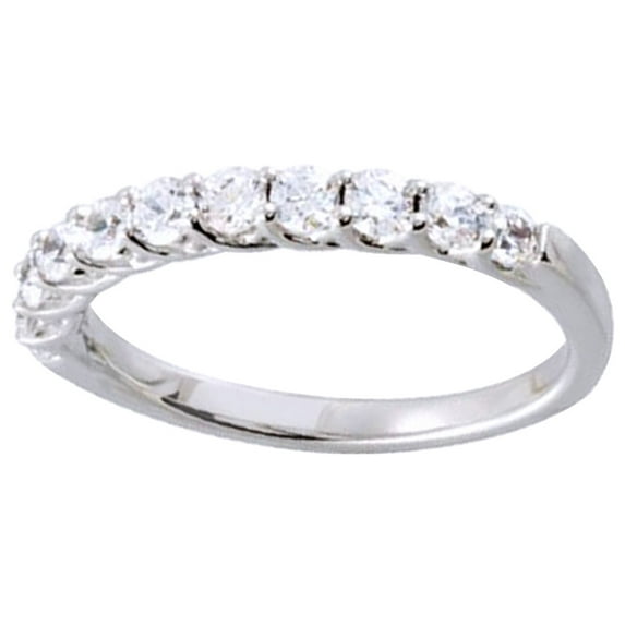 AFFY 0.75 Ct Round Shape White Diamond Engagement Wedding Ring In 14K ...