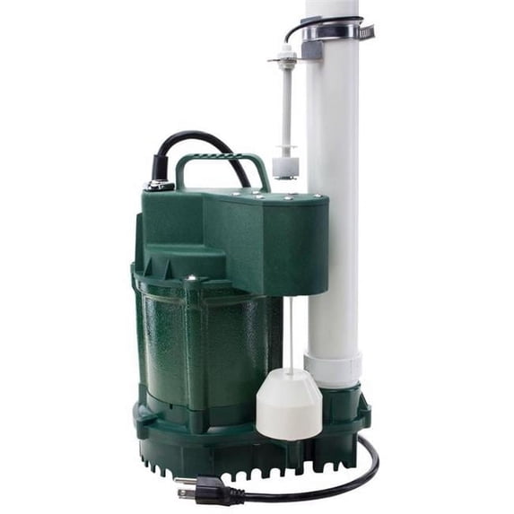 0.75 HP 80 gph Cast Iron Vertical Float Switch AC Submersible Sump Pump ...