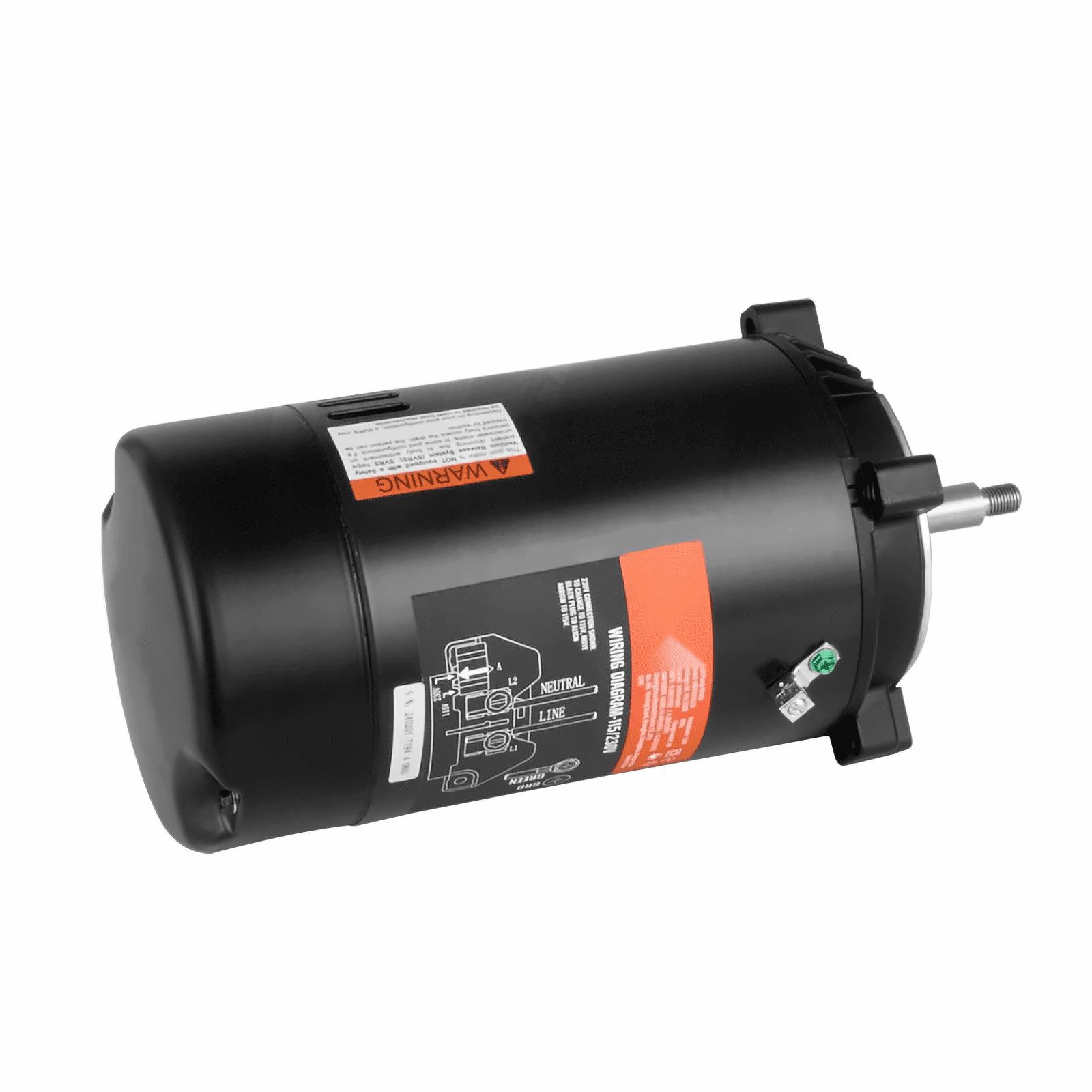 0.75 HP Pool Pump Motor 56J Frame, 115V/230V, 3450 RPM Replacement ...