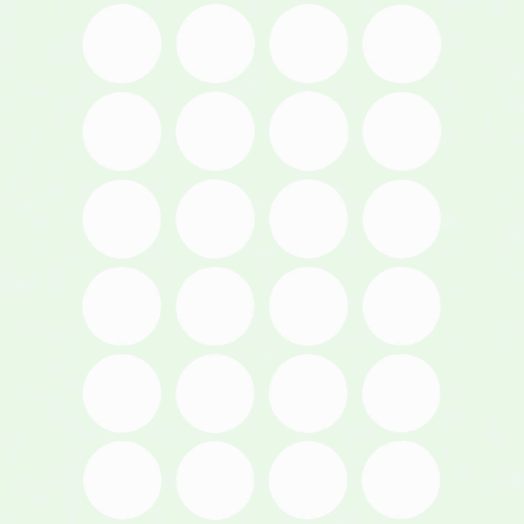 0.75 Inch Round Label Color Code Dot Stickers, 1008 Pack, White ...