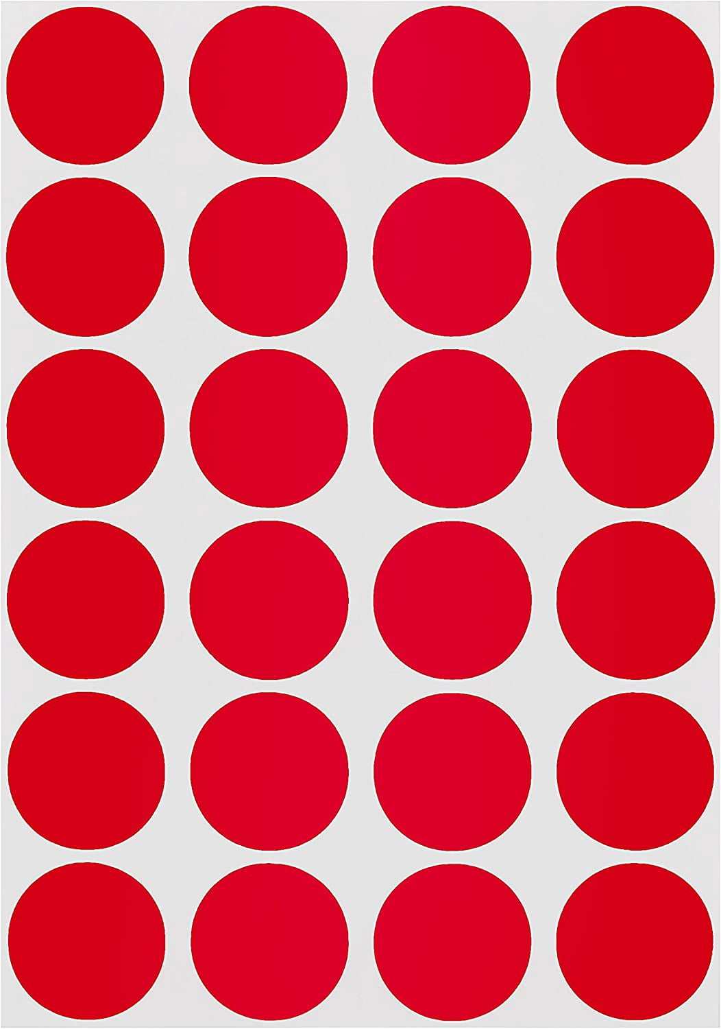 0.75 Inch Round Label Permanent Color Code Dot Stickers, 1008 Pack, 24 ...