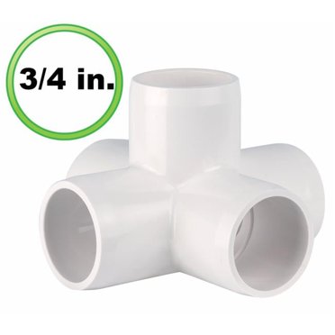 4 way L/T 2" - Utility Grade 4 Way PVC Fitting - Walmart.com