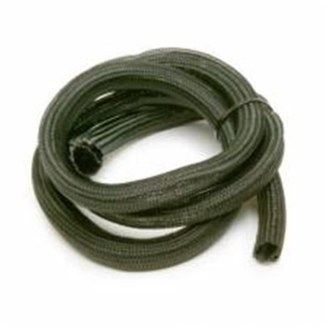 0.75 in. x 6 ft. Split Braided Sleeving Powerbraid Wire Wrap, Black ...