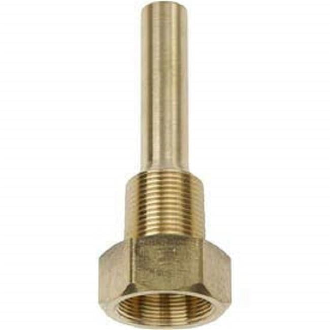 0.75 x 3.5 in. Brass Socket Thermowell for DVU Thermometer - Walmart.com