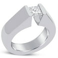 0.75ct Princess Cut Womens and Mens Tension Set Solitaire Diamond Engagement Ring TP55 - Walmart.com