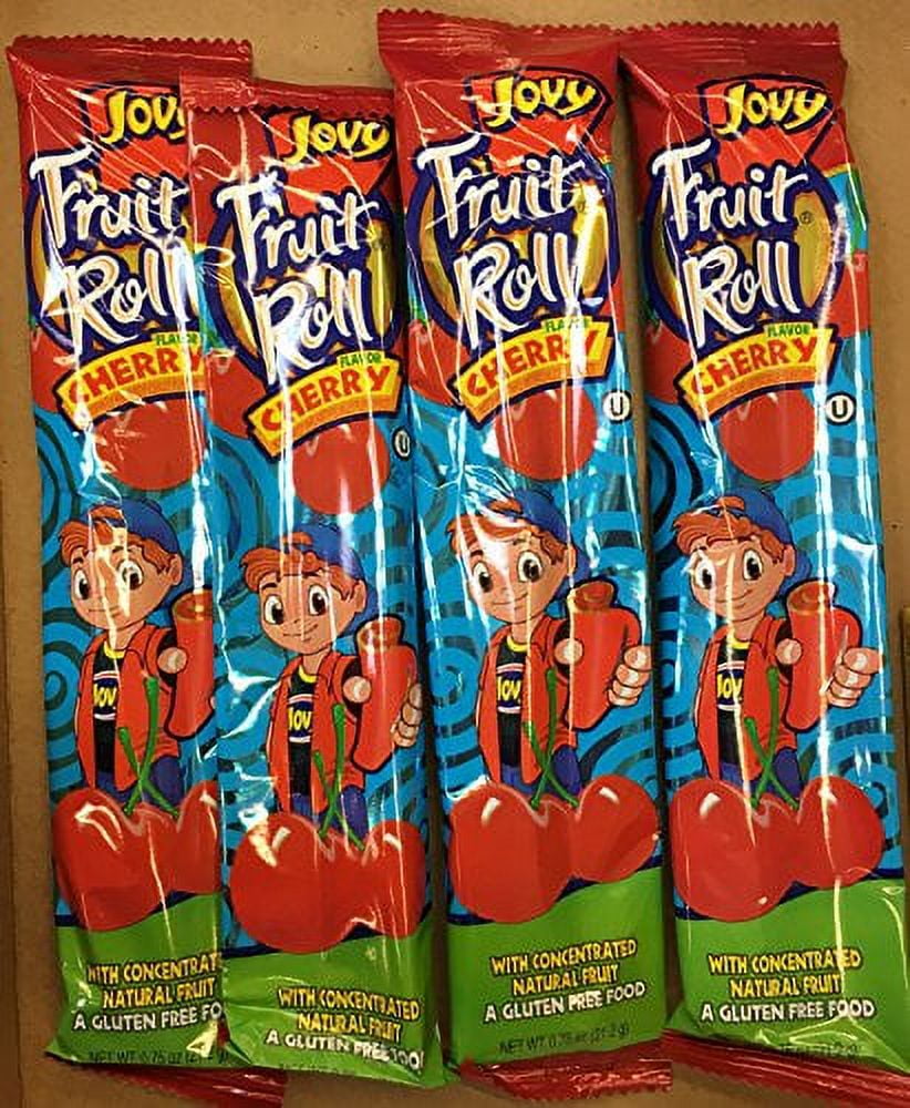 0.75oz Jovy Fruit Roll Snack, Cherry (16 Single Packets Per Order ...