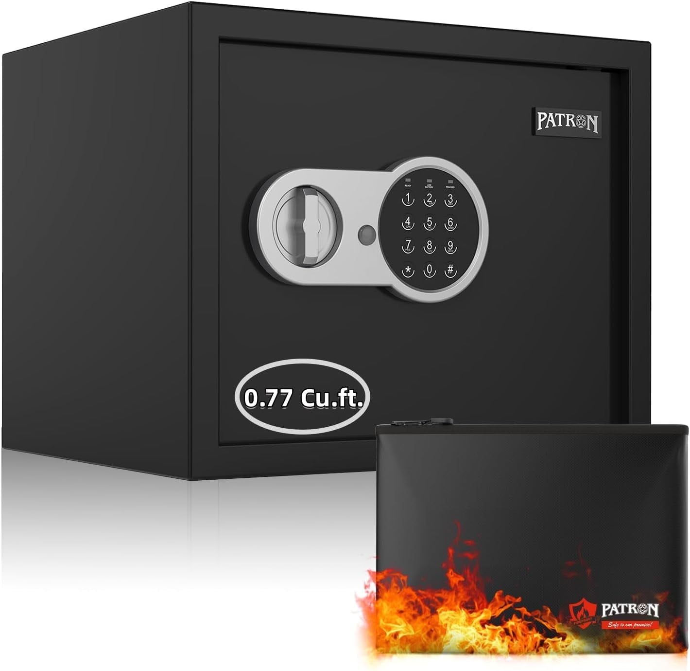 [ 0.77 Cu.ft. ] Fireproof Safe for Home,Digital Security Home Safe ...