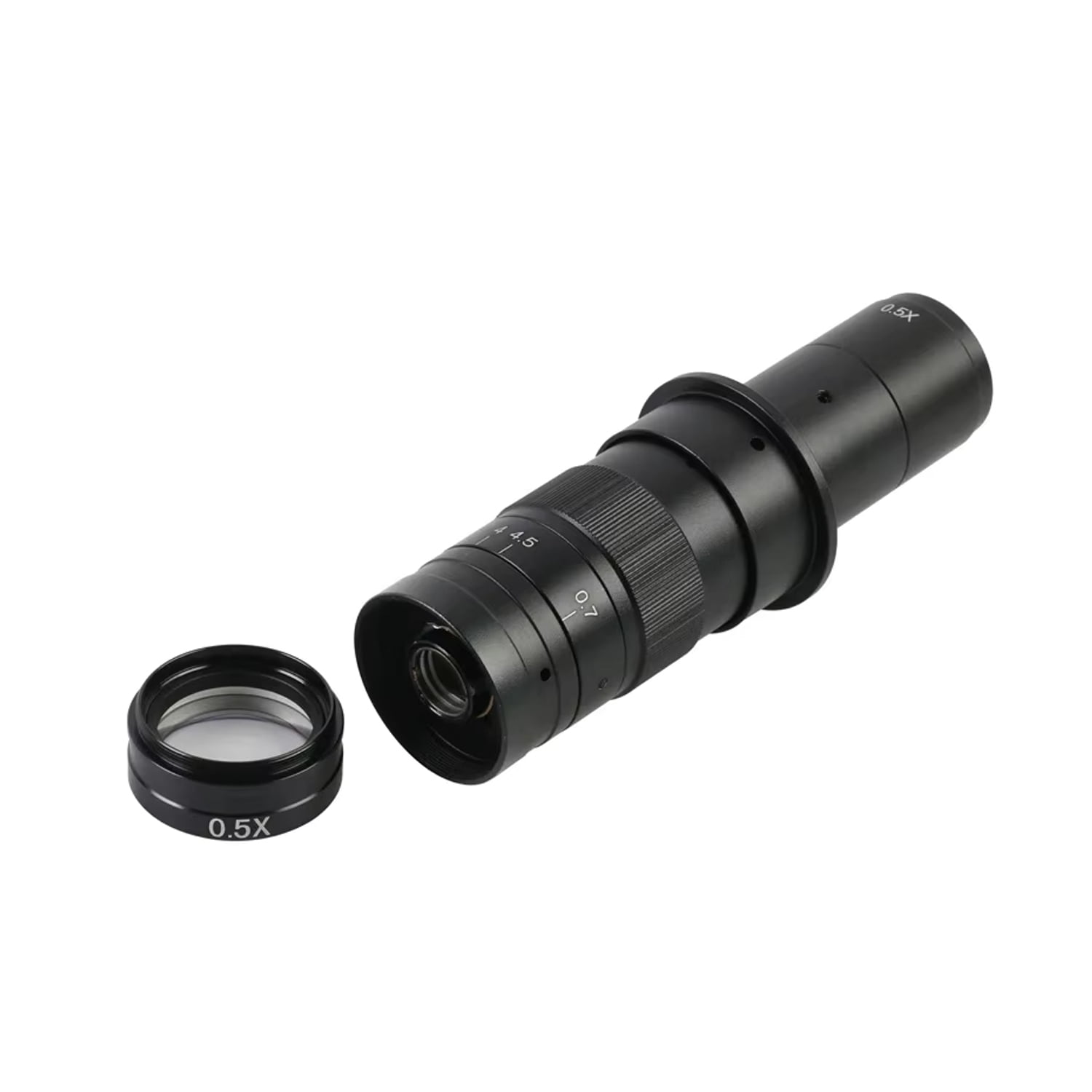 0.7X~4.5X Magnification Zoom C-Mount 180X Objective Lens with 0.5X ...