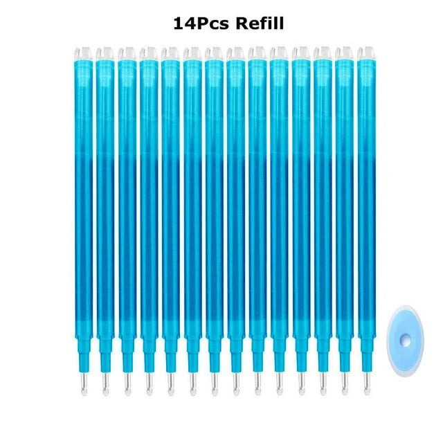 0.7mm Magic Erasable Pen Press Gel Pen Set 8 Colors Erasable Refill Rod ...