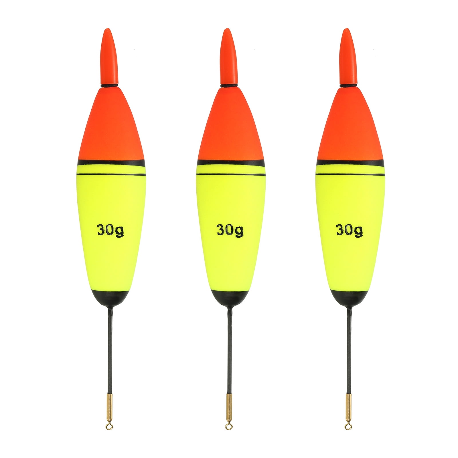 0.7oz Lighted Fishing Slip Bobbers EVA Light Up in Red Fishing Float, 3 ...