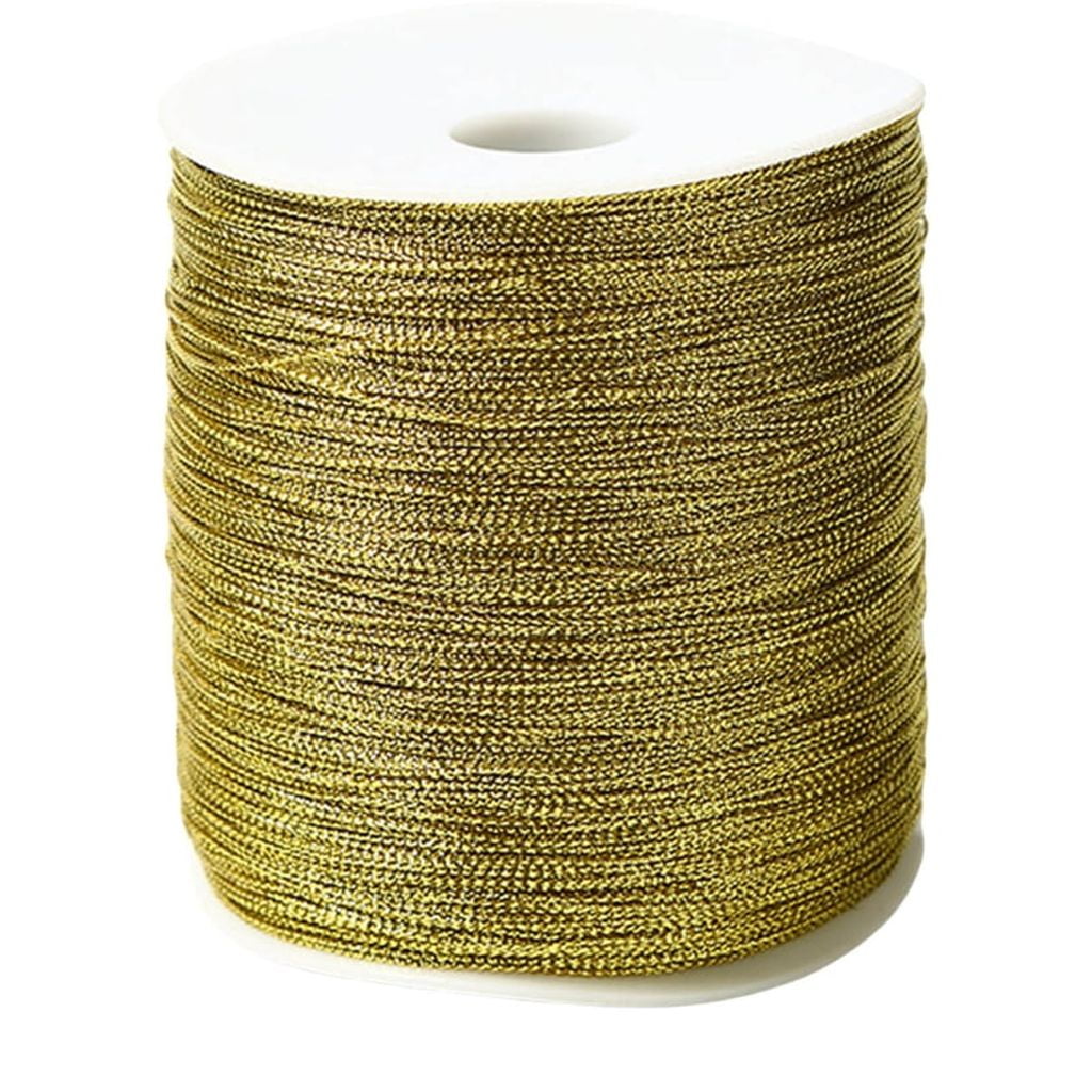 0.8-2.0mm Elastic Cords Metallic Stretch Cords Gold Elastic String ...