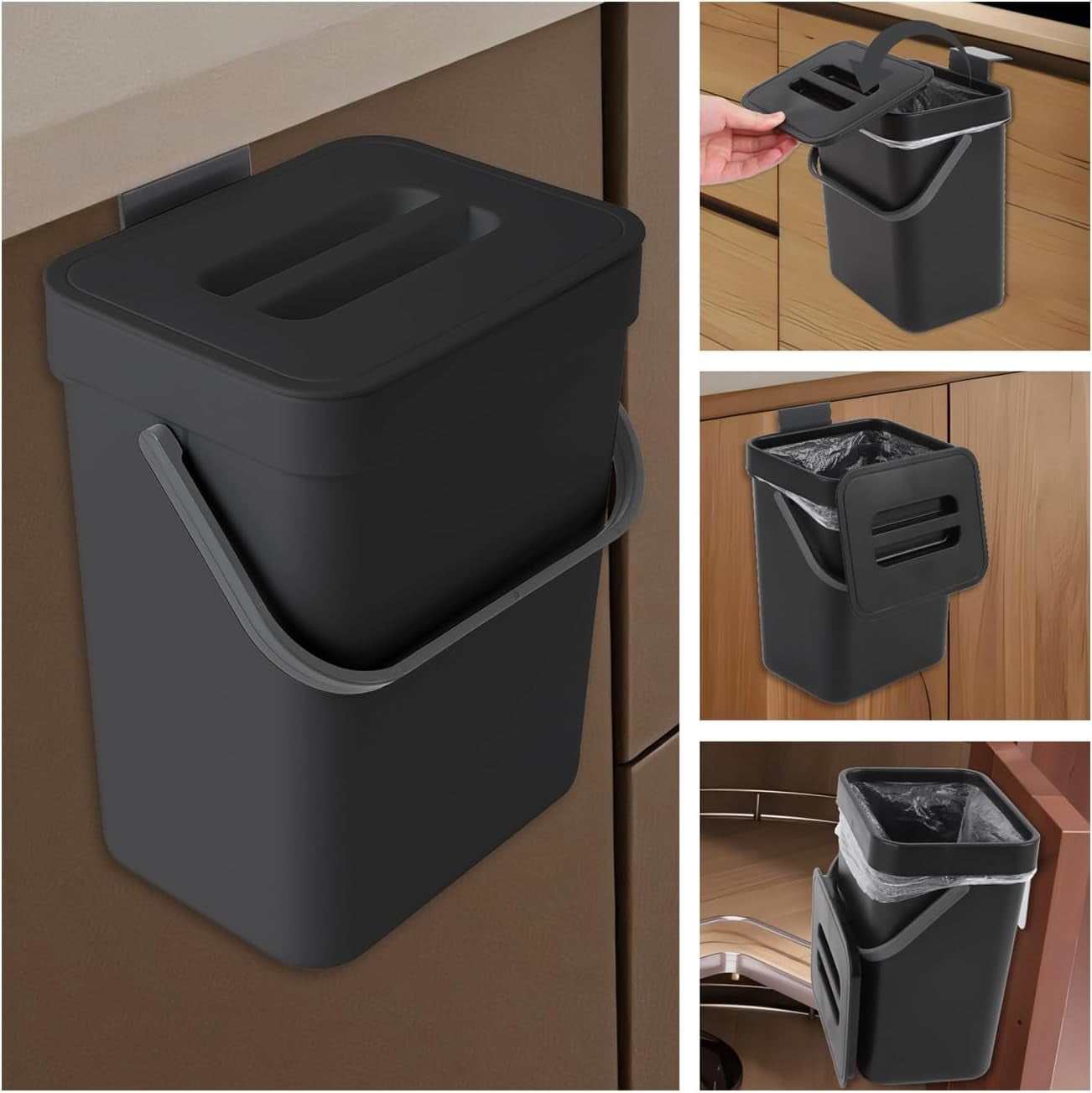 0.8 Gallon/3L Compost bin Kitchen, for use on countertops or Under ...