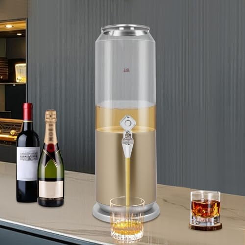 0.8 Gallon Beer Tower Portable Drink Dispenser with Faucet Modern ...