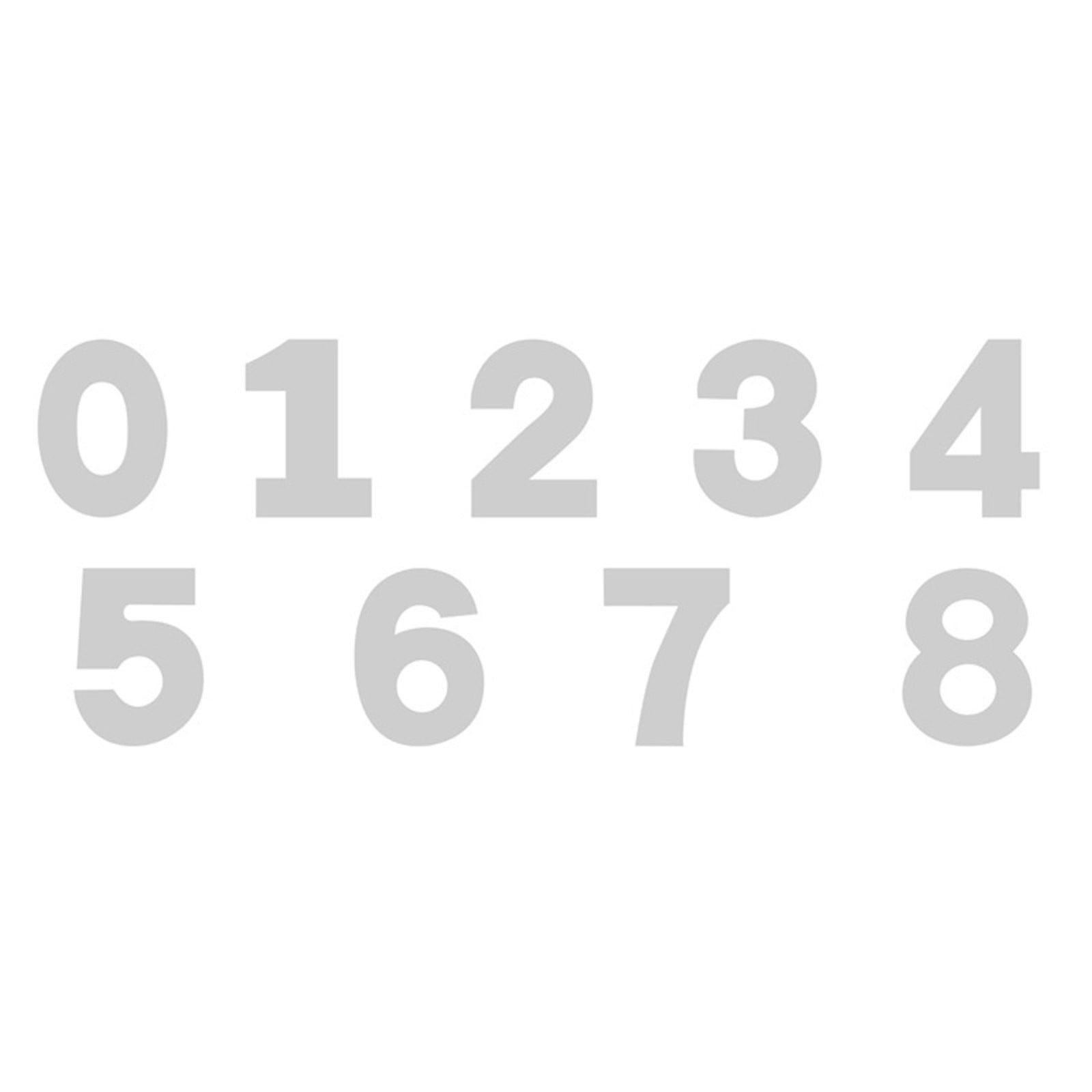 0-8 Number Cake Stencils Flat Plastic Templates Cutting Number Mold 10 ...
