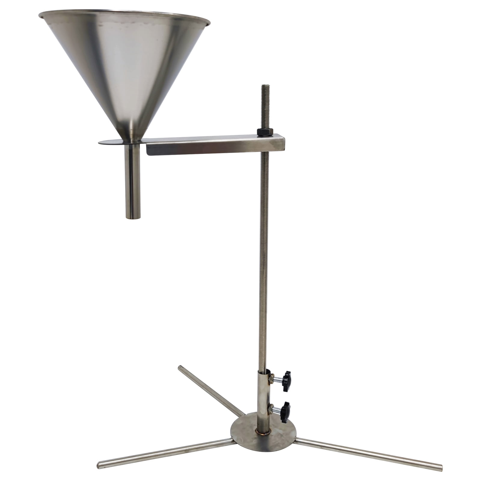0.8" Stainless Steel Feeding Hopper Dispensing Funnel with Support ...