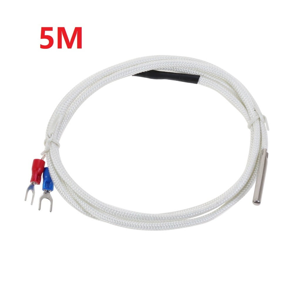 0-800℃ Thermocouple Thread Type K 1/2/3/4/5M Probe Type Thermocouple ...