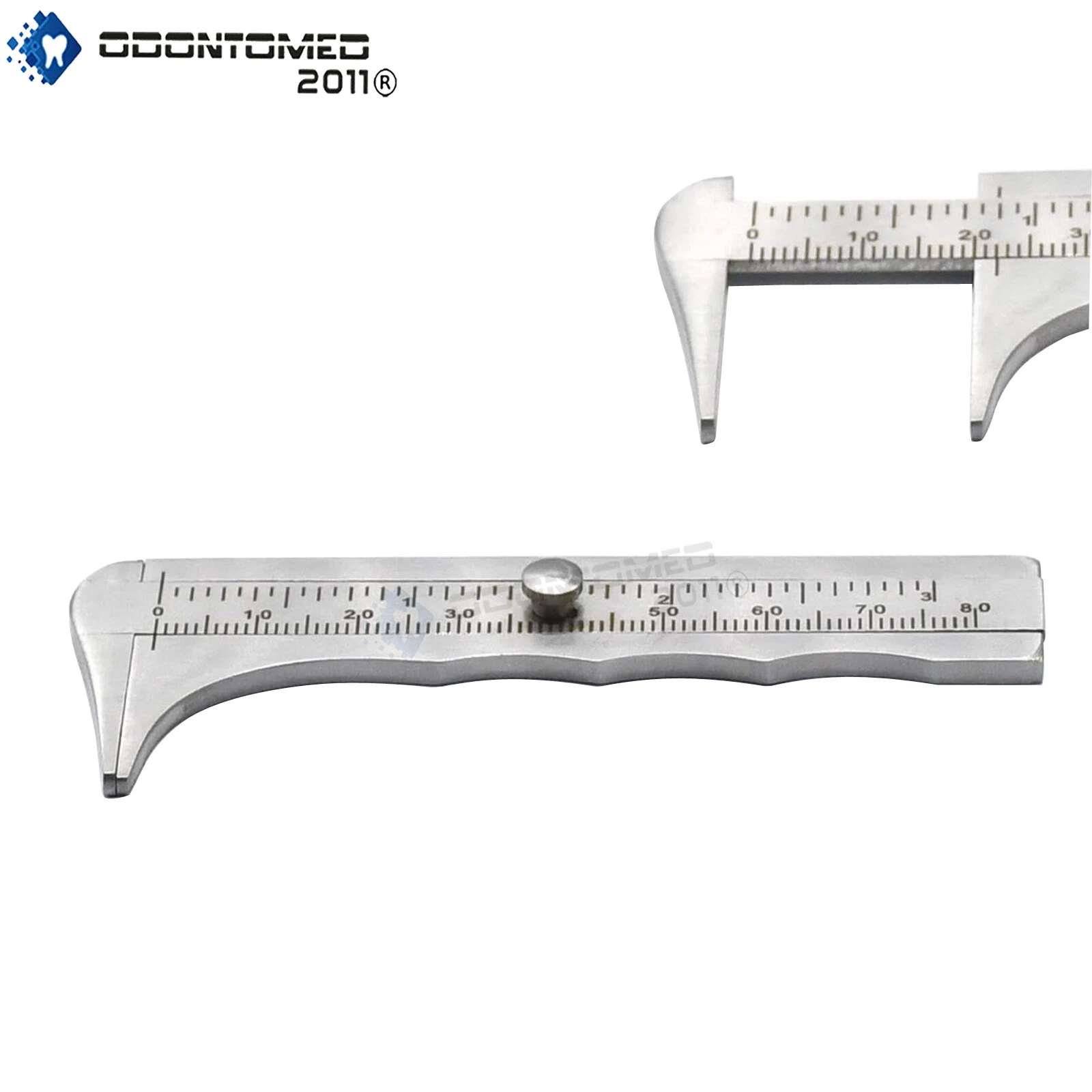 0-80Mm Measuring Tool Gauge Double Scale Mini Sliding Depth Vernier ...