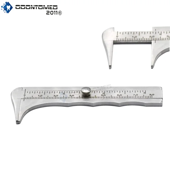 0-80Mm Measuring Tool Gauge Double Scale Mini Sliding Depth Vernier ...