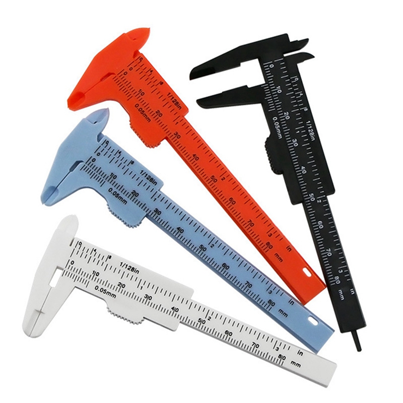 0-80mm Double Scale Plastic Vernier Caliper, Play Measurement Student ...