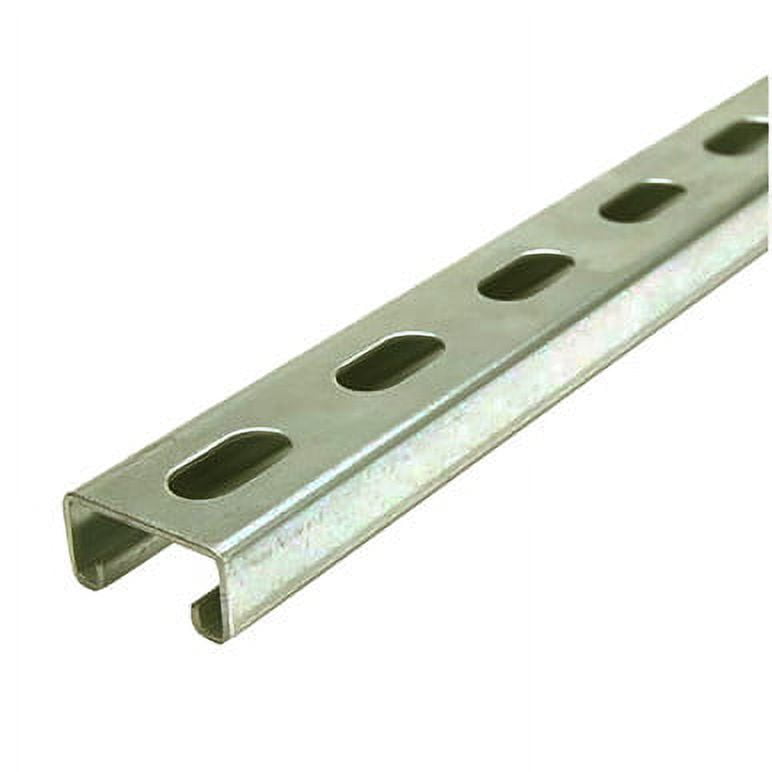 0.812" x 1.625" x 12 inches, Gold Galvanized Steel, Slotted Strut ...