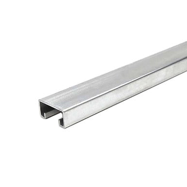 0.8125" x 1.625" x 14 ga. x 48", Solid Low Profile Aluminum Strut ...