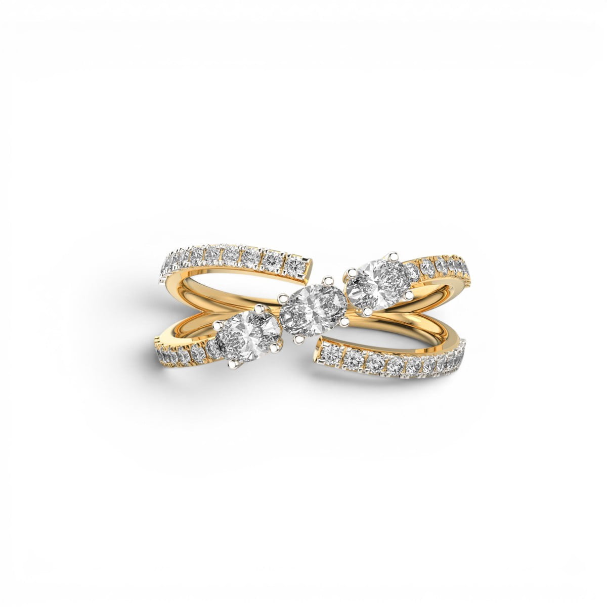 0.85 Carat Oval Cut Diamond Oblique Aurora Wedding Band Ring For Woman ...
