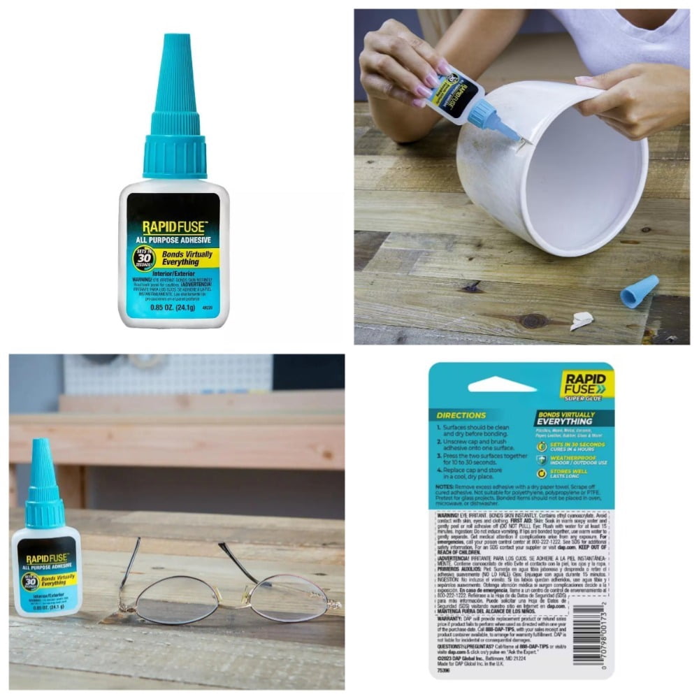 0.85-ounce transparent all-purpose glue, suitable for metal-to-metal ...