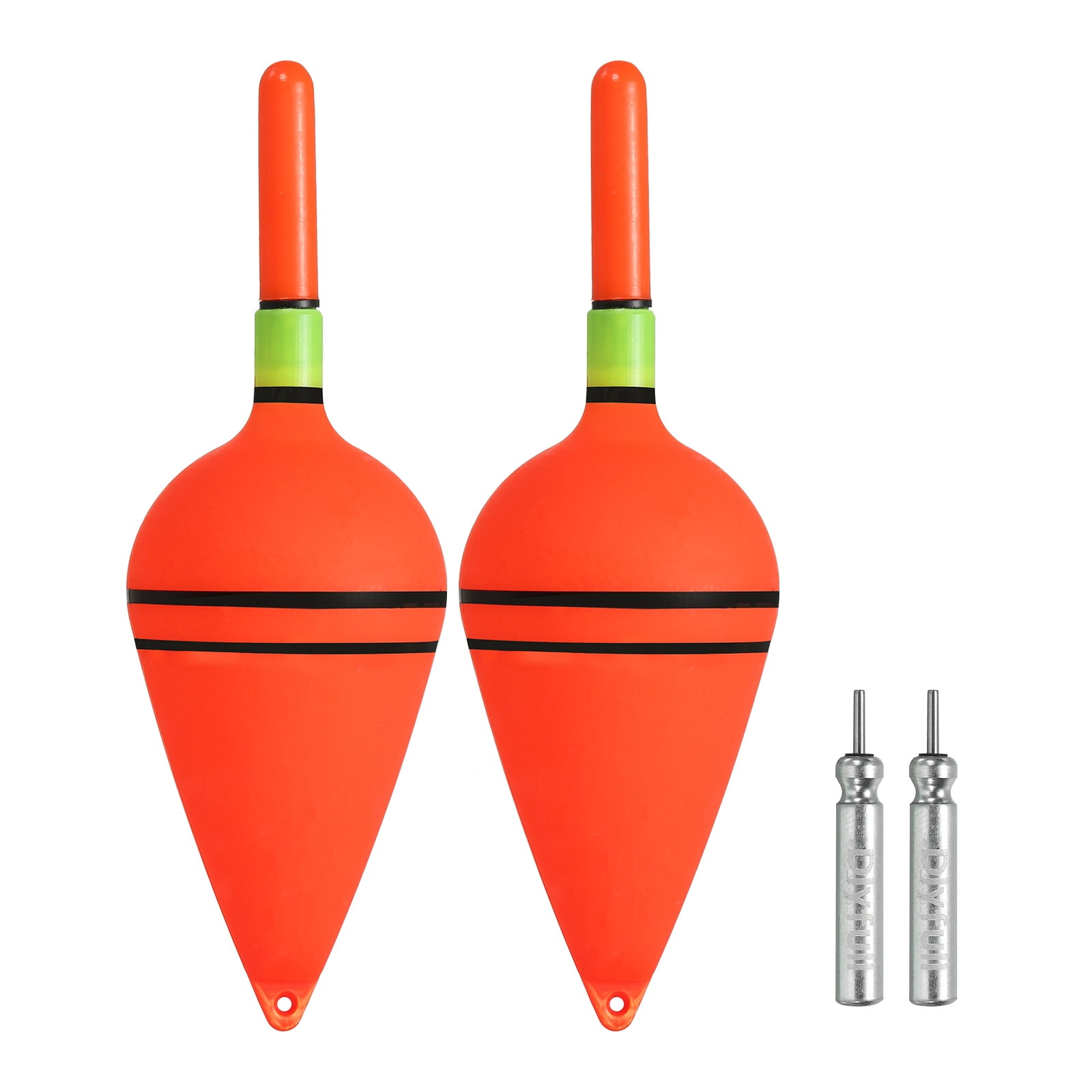 0.88oz Lighted Fishing Slip Bobbers EVA Light Up in Red Fishing Float ...