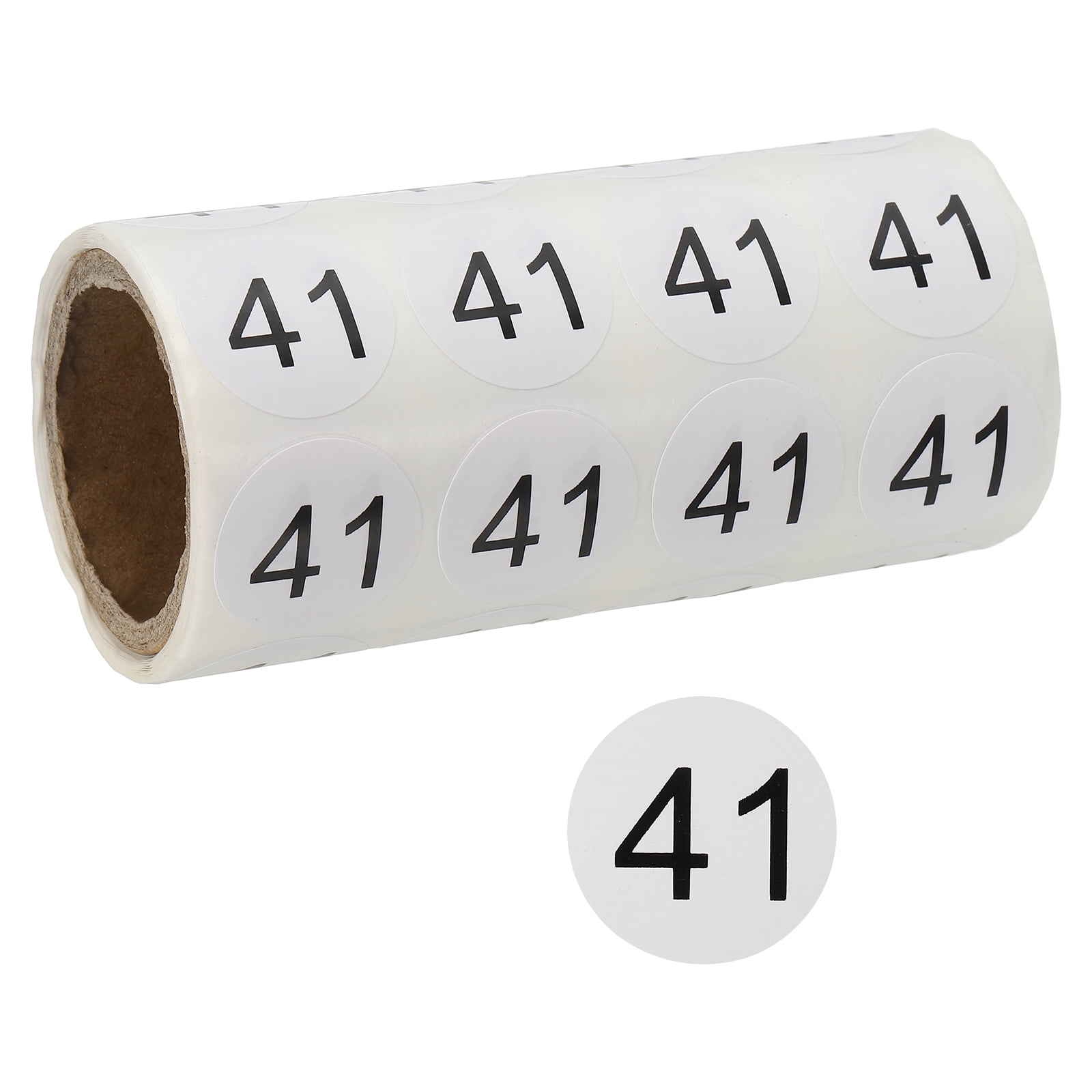 0.8Inch Number Stickers, Number 41 Sticker Numbers Labels Round Small ...