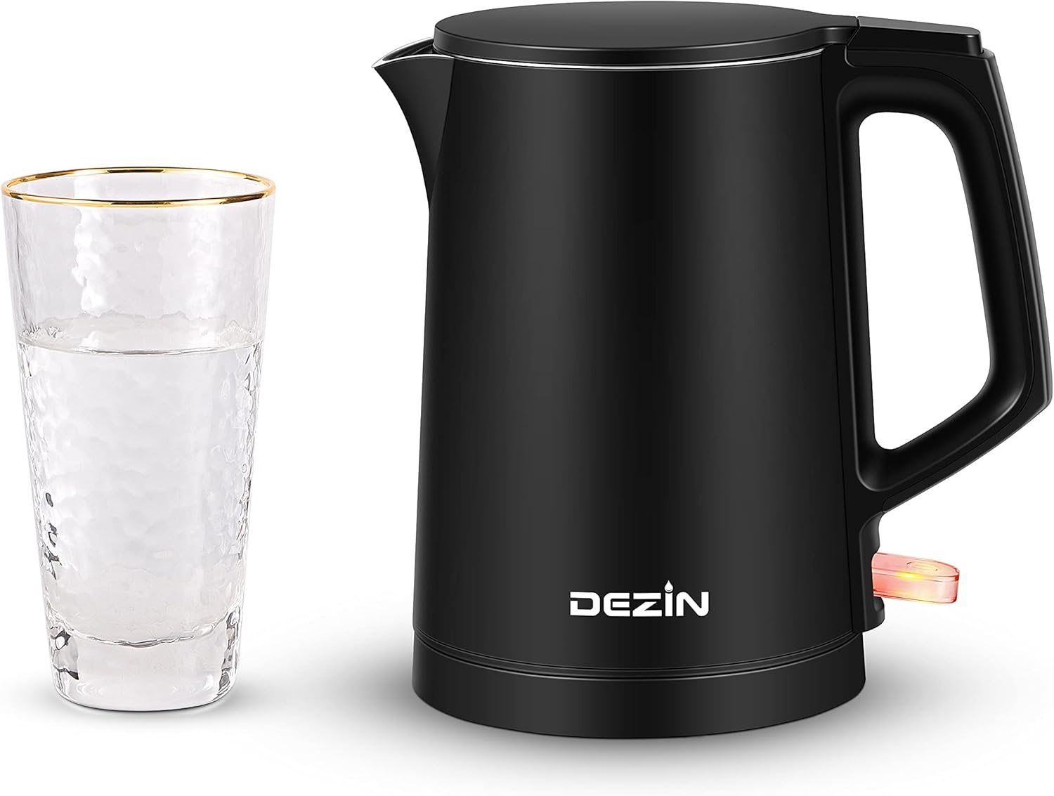 0.8L Electric Kettle, Small Kettle with Double Wall Construction, 304 ...