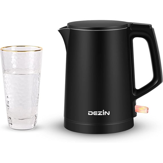0.8L Electric Kettle, Small Kettle with Double Wall Construction, 304 ...