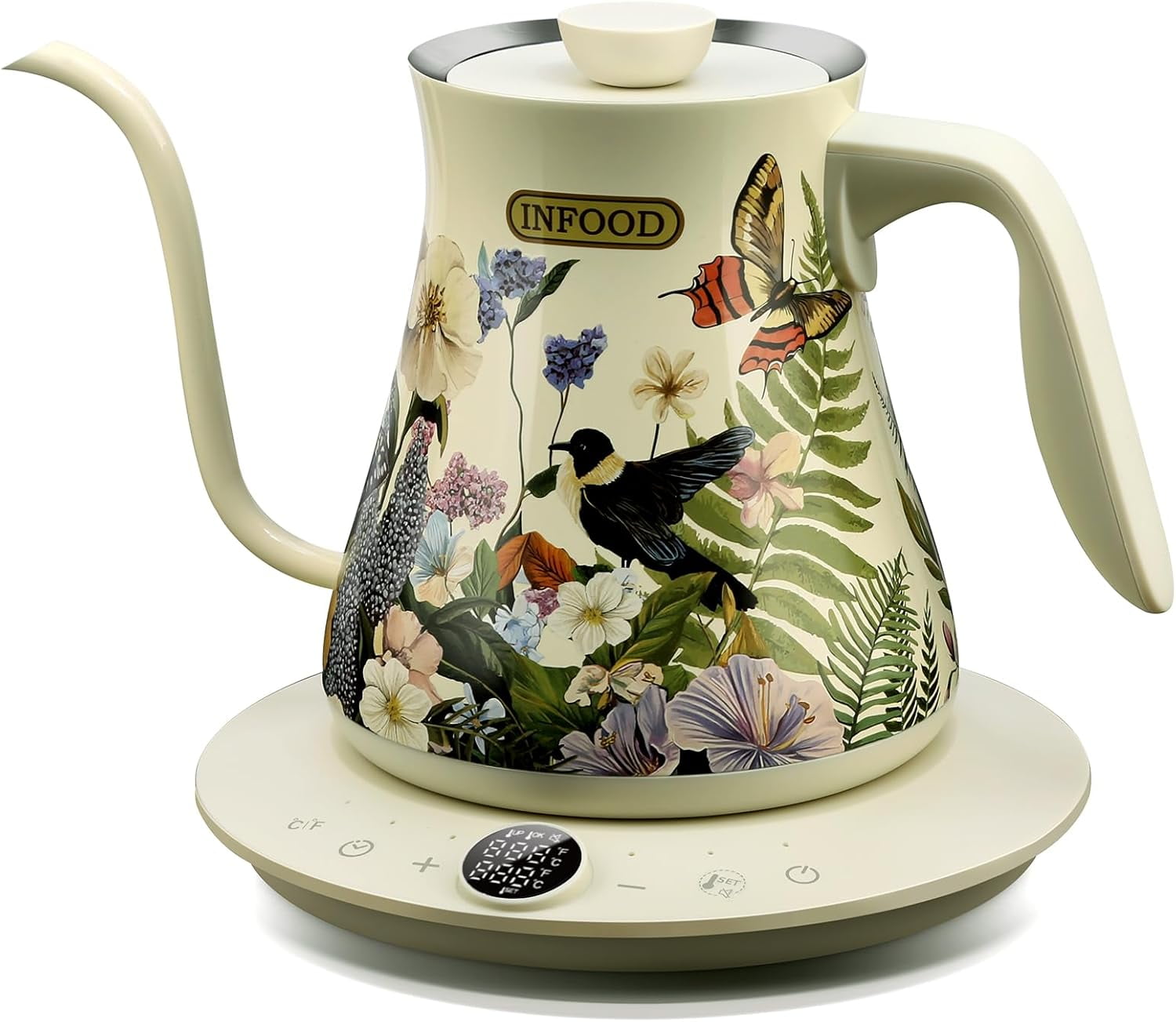 0.8L Gooseneck Electric Kettle, Precise Temperature Control for Pour ...