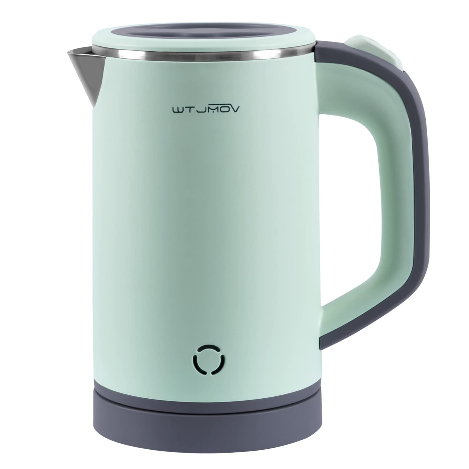 Small Stainless Steel Electric Kettle 0.8L, Portable Travel Kettle Auto ...