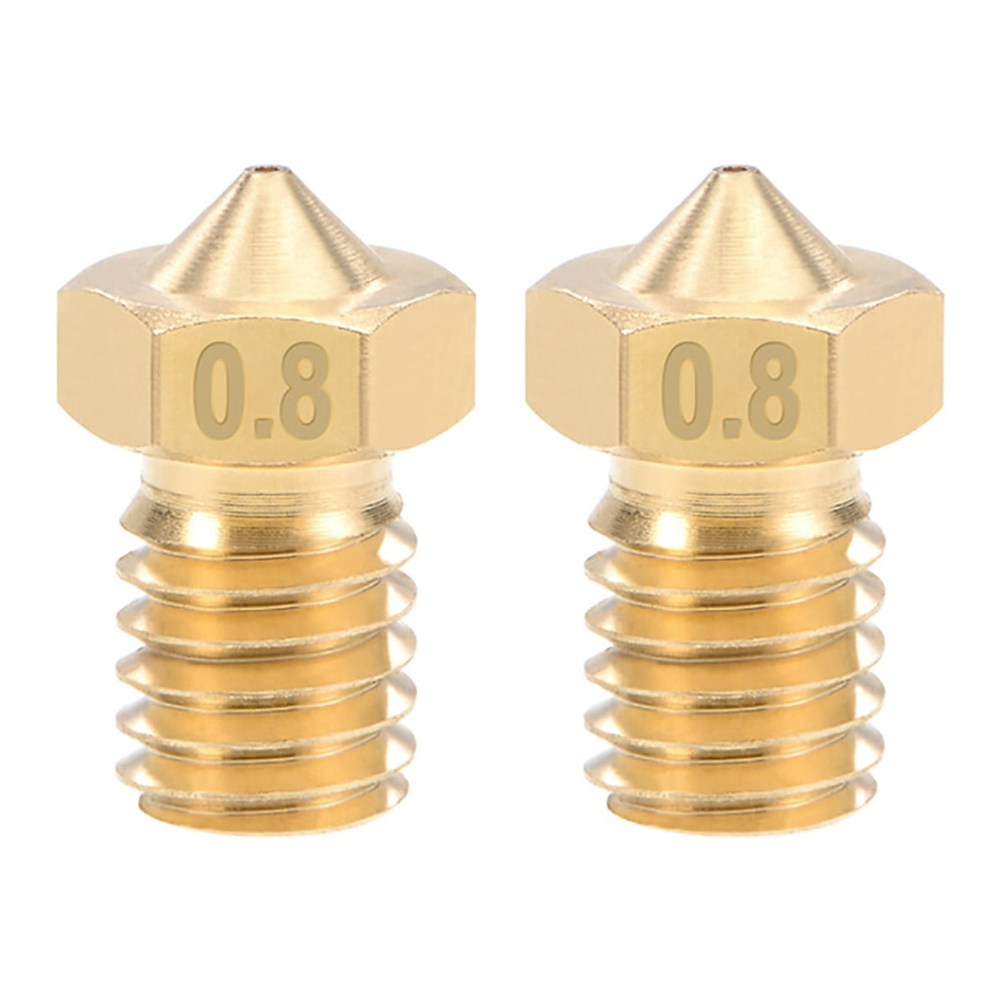 0.8mm 3D Printer Nozzle Head M6 Thread for V5 V6 1.75mm Extruder Print ...