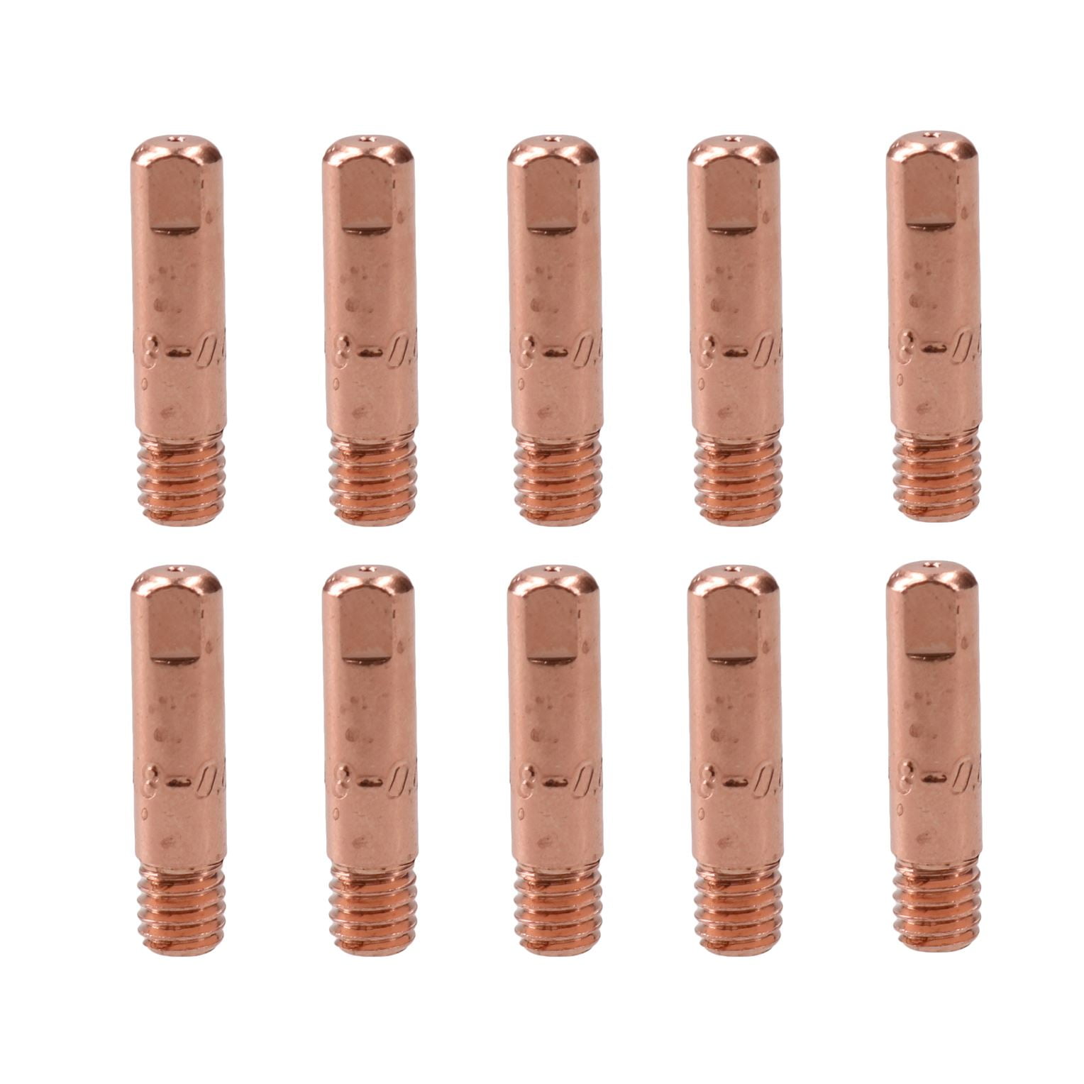 0.8mm Mig Welding Welder Round Contact Tips for MB15 Euro Torches 10pk ...