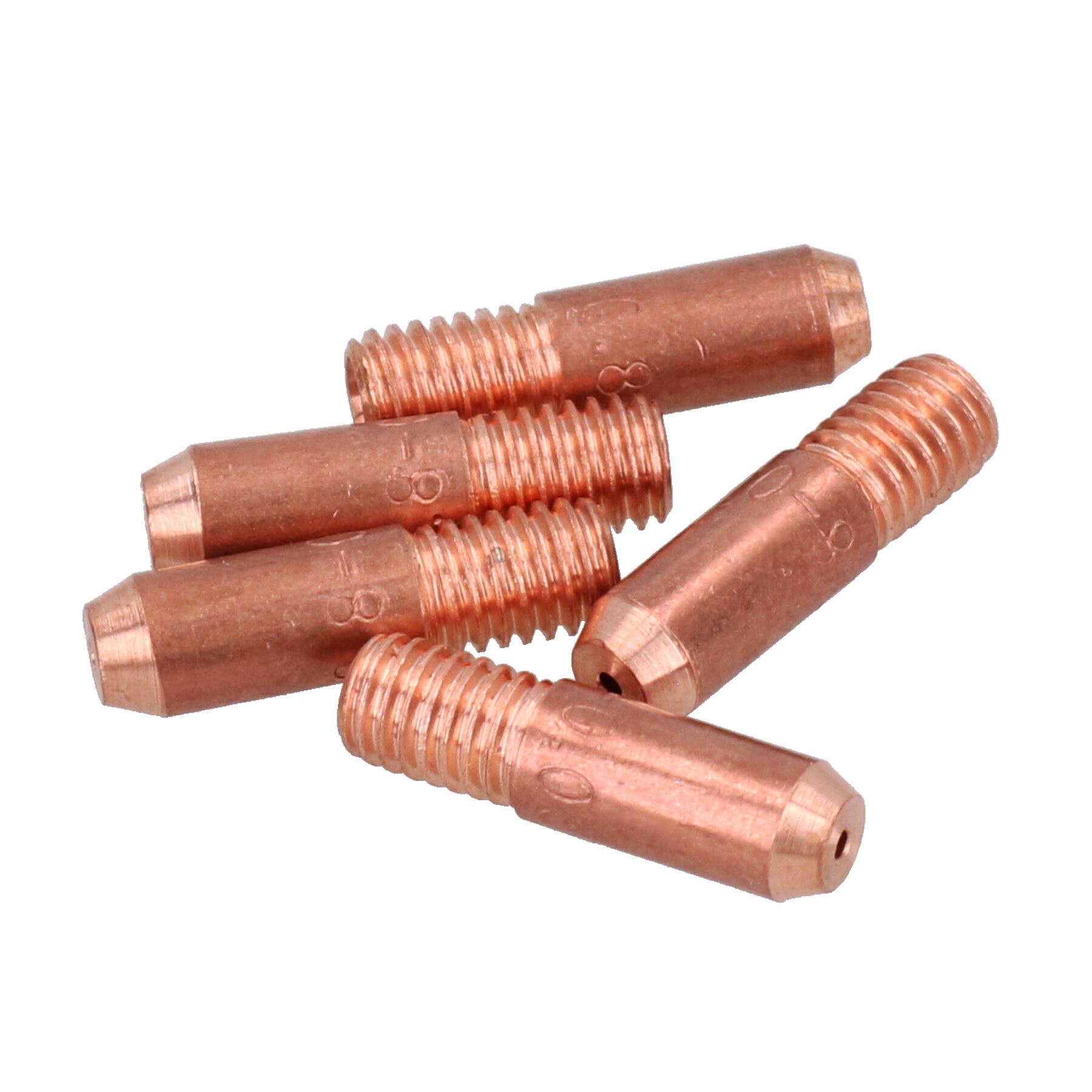 0.8mm Mini Contact Tips 5pk Hobby Welding Torch Welder MIG Gas M5 ...