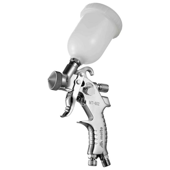 0.8mm Nozzle 30 PSI Gravity Feed Professional Mini Air Spray Gun with ...