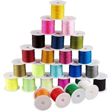 35 Colors 1mm Waxed Polyester Cord Bracelet Cord Wax Coated String for ...