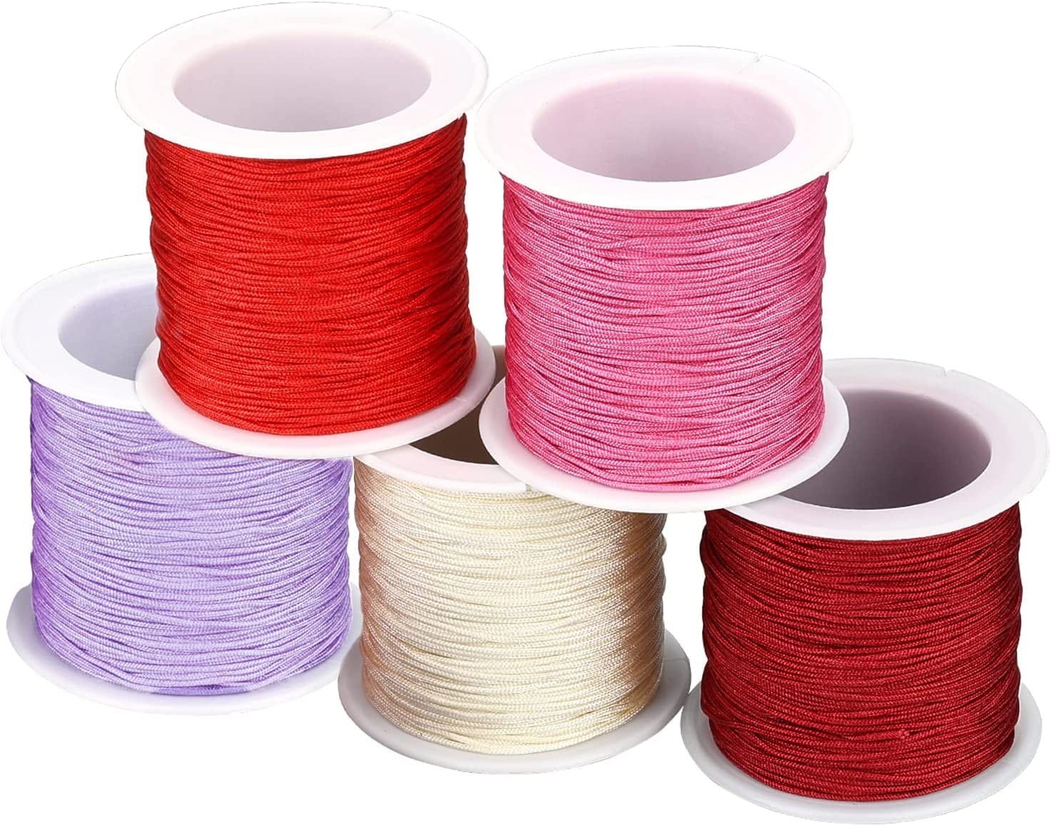 0.8mm Red Nylon Beading Thread Bracelet Sting Chinese Knotting Cord ...