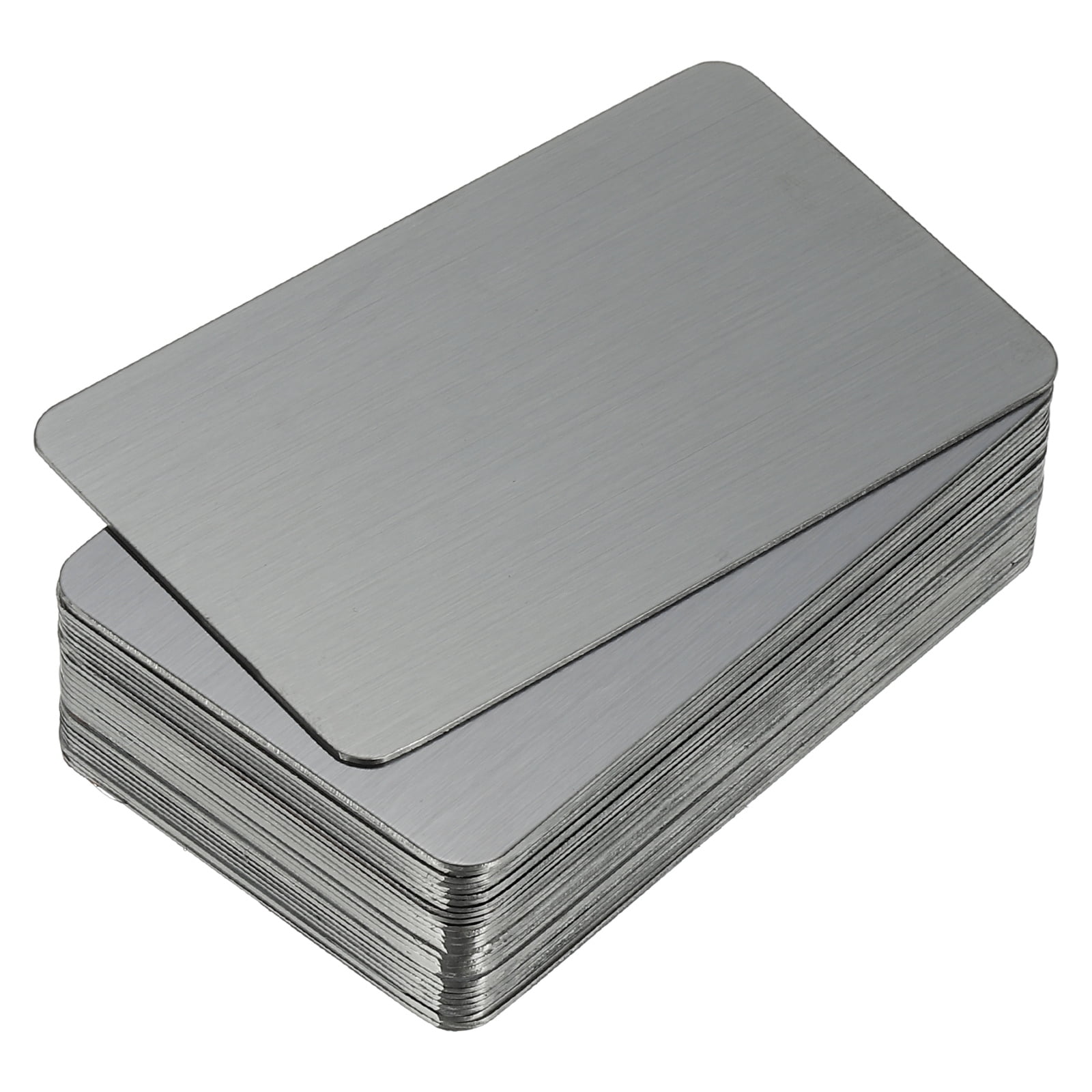 0.8mm Stainless Steel Metal Business Cards, 30 Pack Blank Name Card ...