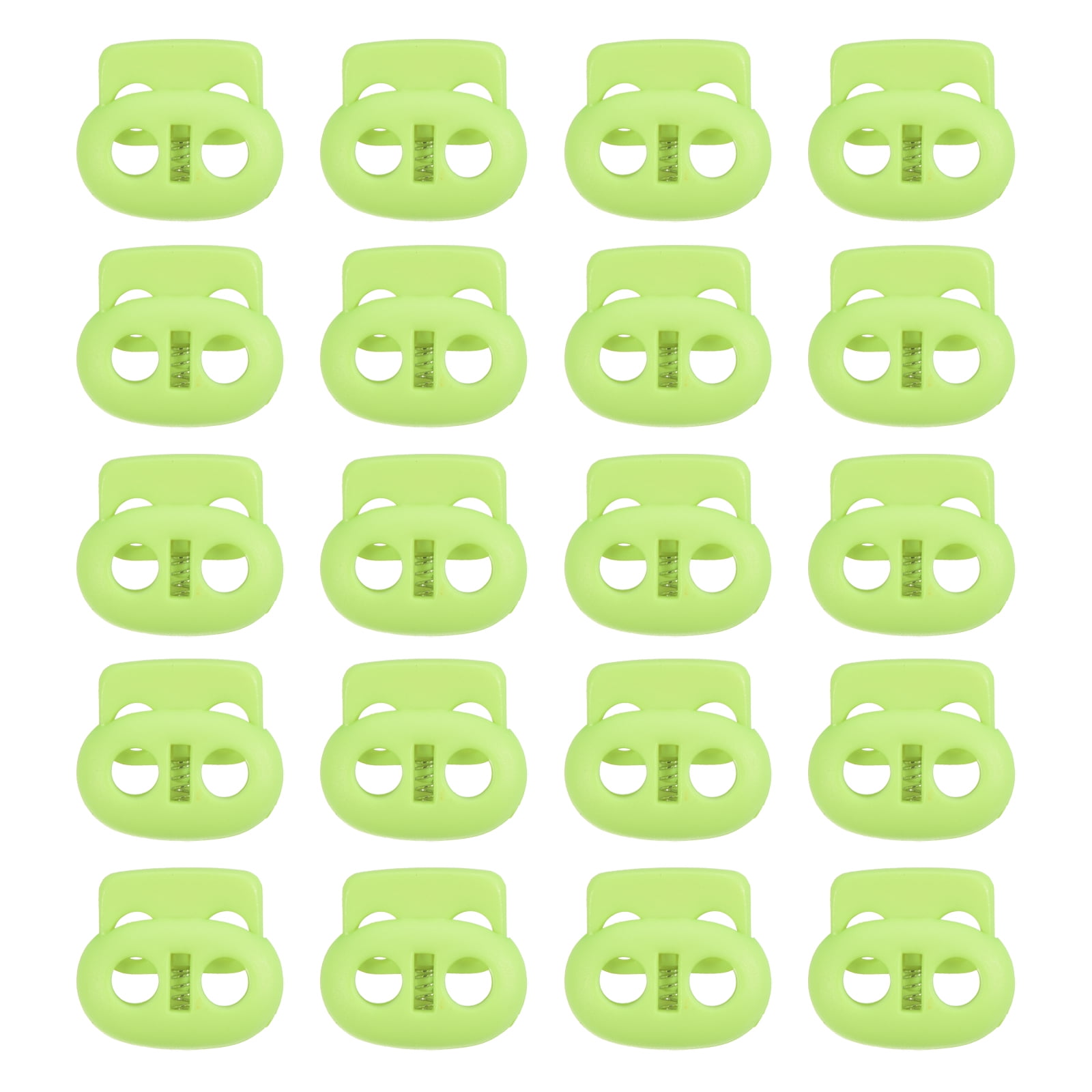 0.8x0.9" Cord Locks Double Hole Spring End Toggle Stopper, Pine Green ...