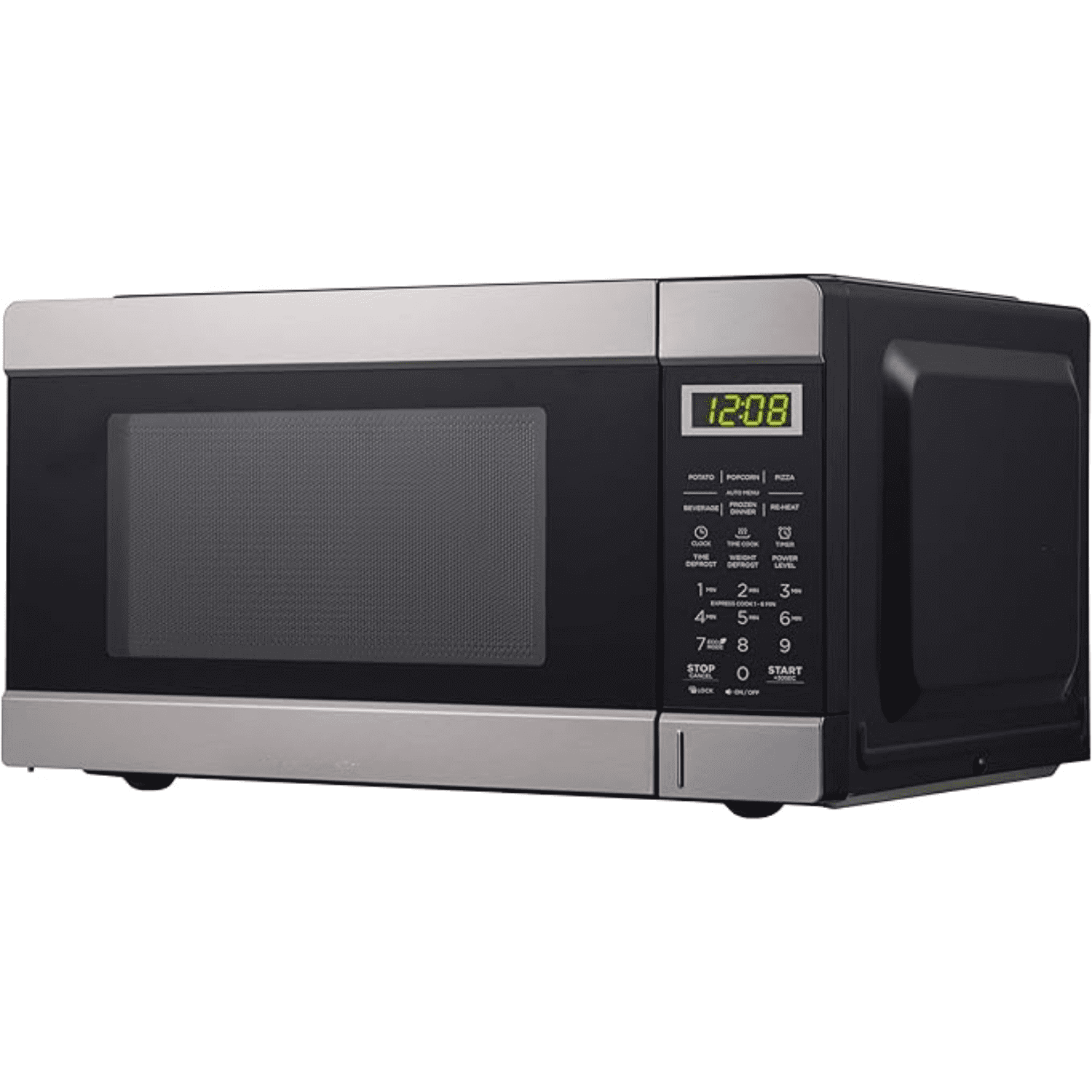 0.9 Cu Ft Microwave with 10 Power Levels, Push Button and Child Lock ...