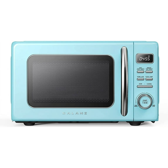 0.9 Cubic Foot Countertop Microwave Oven with Multiple Functions,Blue ...