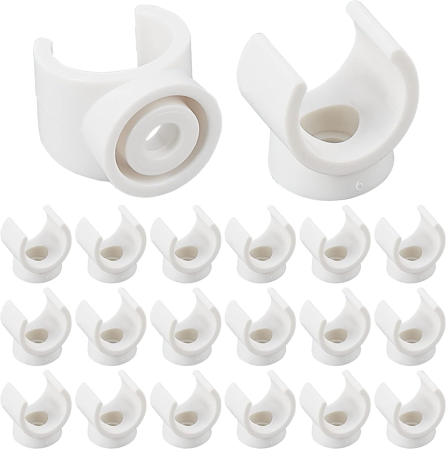 20Pcs 0.9-Inch U-Hook PEX Holder TV Tray Replacement Clips PVC Water ...