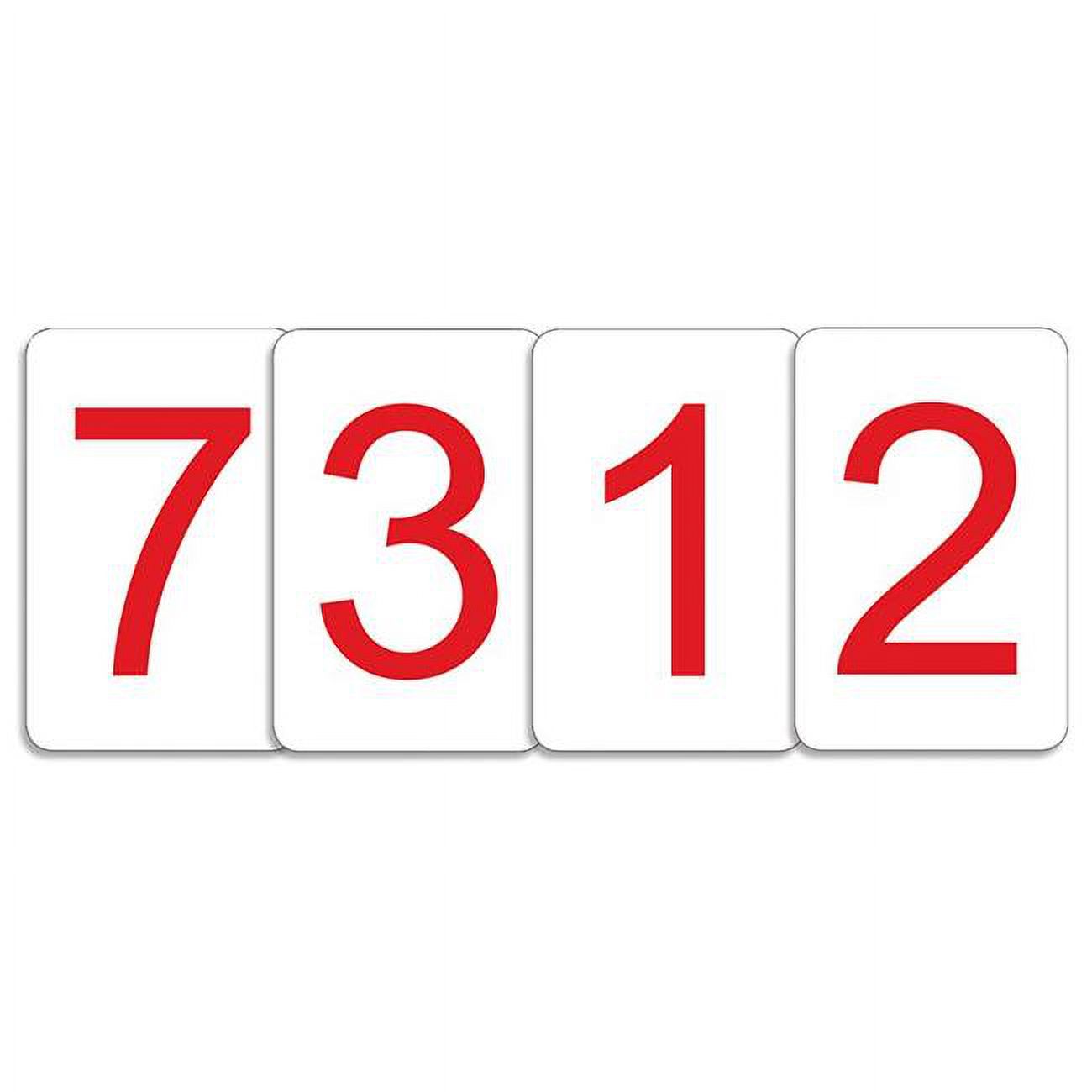 0-9 Number Cards, Red - Walmart.com