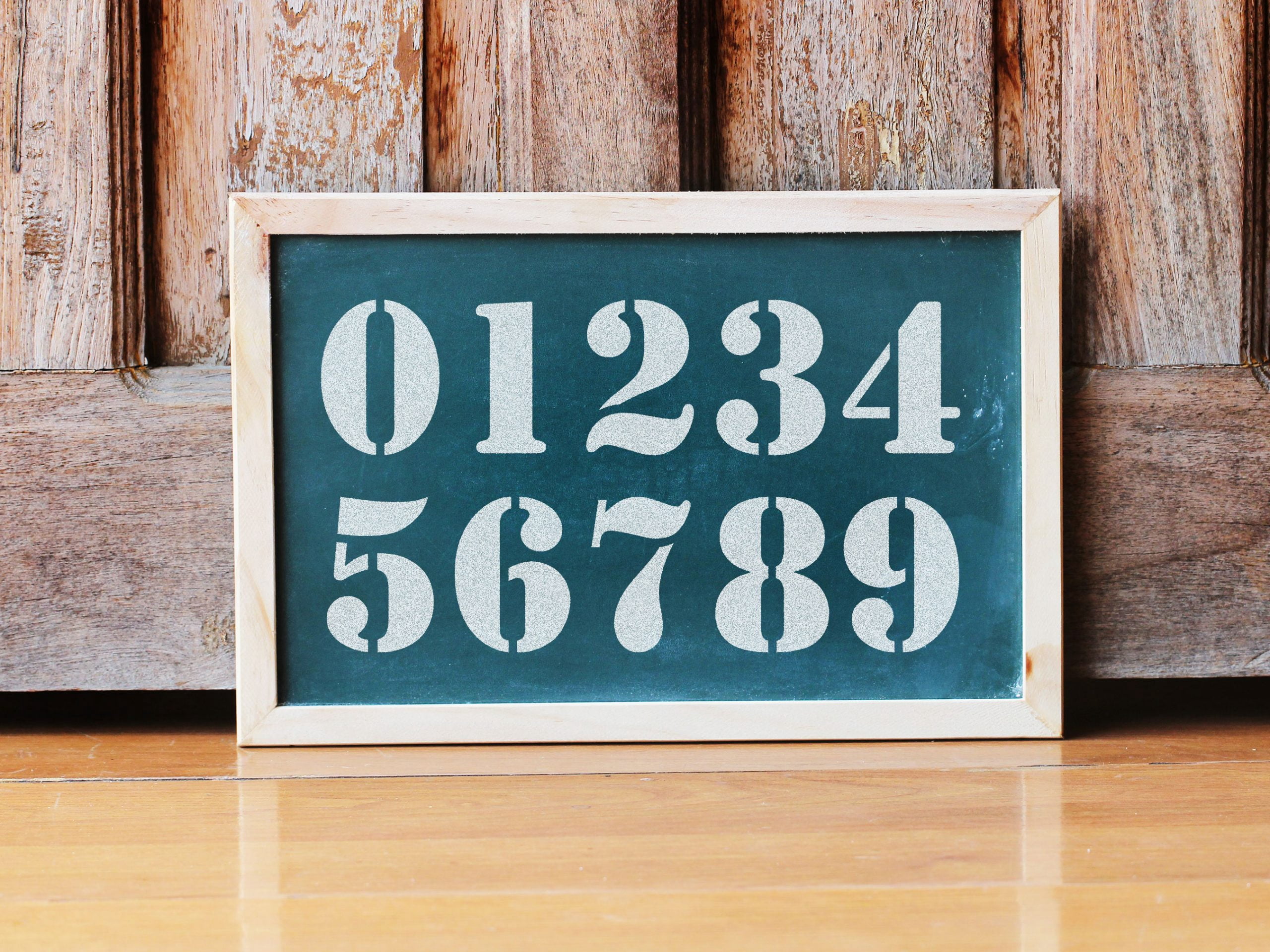 0-9 Numbers Stencil - Art and Wall Stencil (18"x12") - Walmart.com