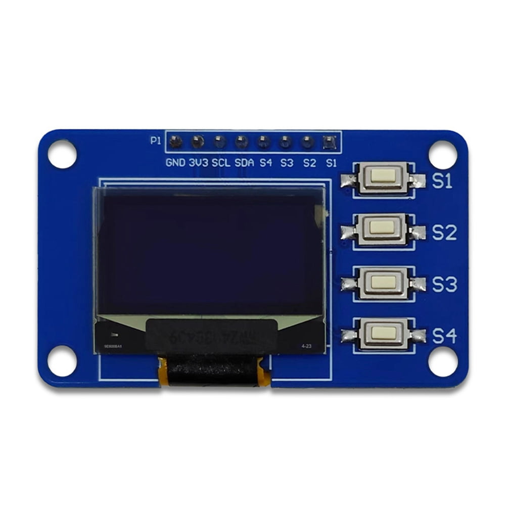 0.96 Inch OLED Display Module 12864 Screen Module with Matrix & 4 Key ...